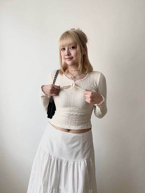 Balletcore Ribbon Creamy Top – 弄潮儿wét
