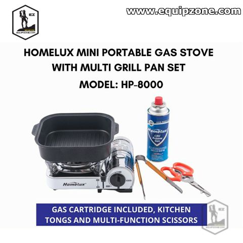 【NEW】HOMELUX HP-8000 COMBO PORTABLE BUTANE GAS COOKER STOVE DAPUR GAS ...