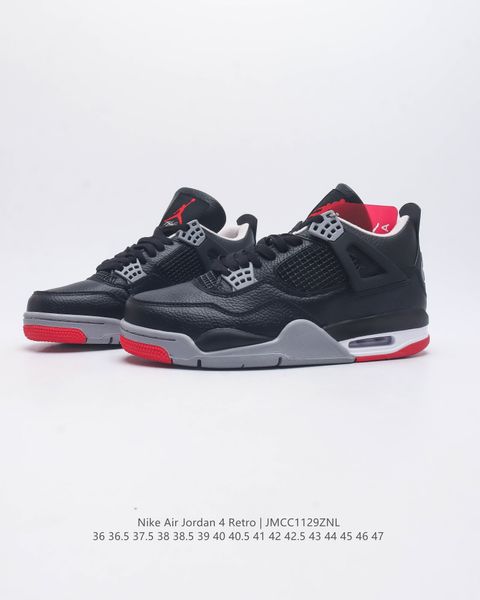 AIR JORDAN 4 'BRED REIMAGINED' - FULL LEATHER – Sneakerpulse Signature