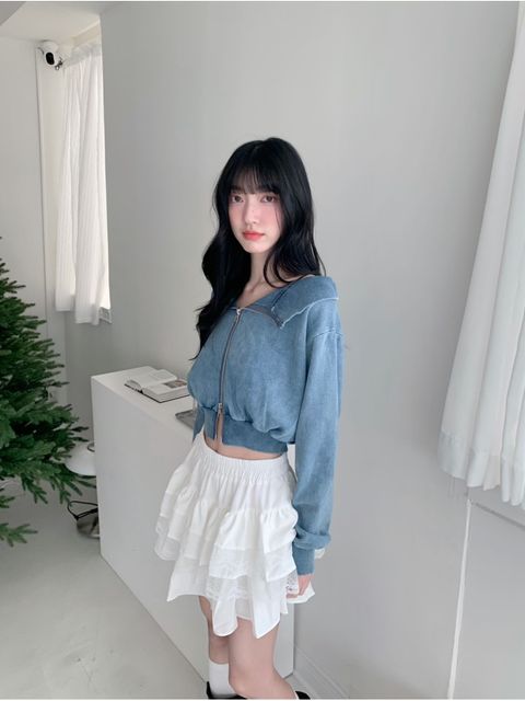 本期必買🤍純慾美女 拉鍊一字領上衣*2色｜LUA. – Lua.