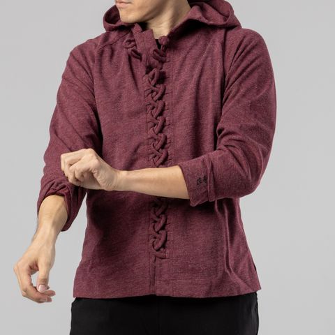 Hoodie Thorough Loops (Bourgogne Red） – FBK Design