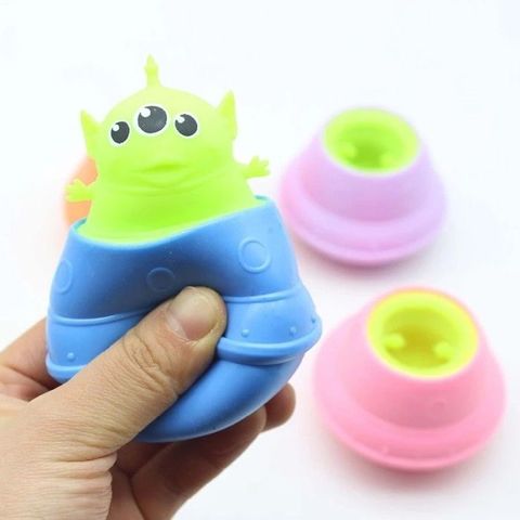 BGM-129 Alien UFO Pop UP Squeeze Toy Squishy Stress Relief Toys Fidget ...