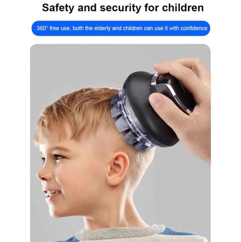 BCM-16 Portable Machine 360° Rotary UFO Self-Haircut Wireless Electric ...