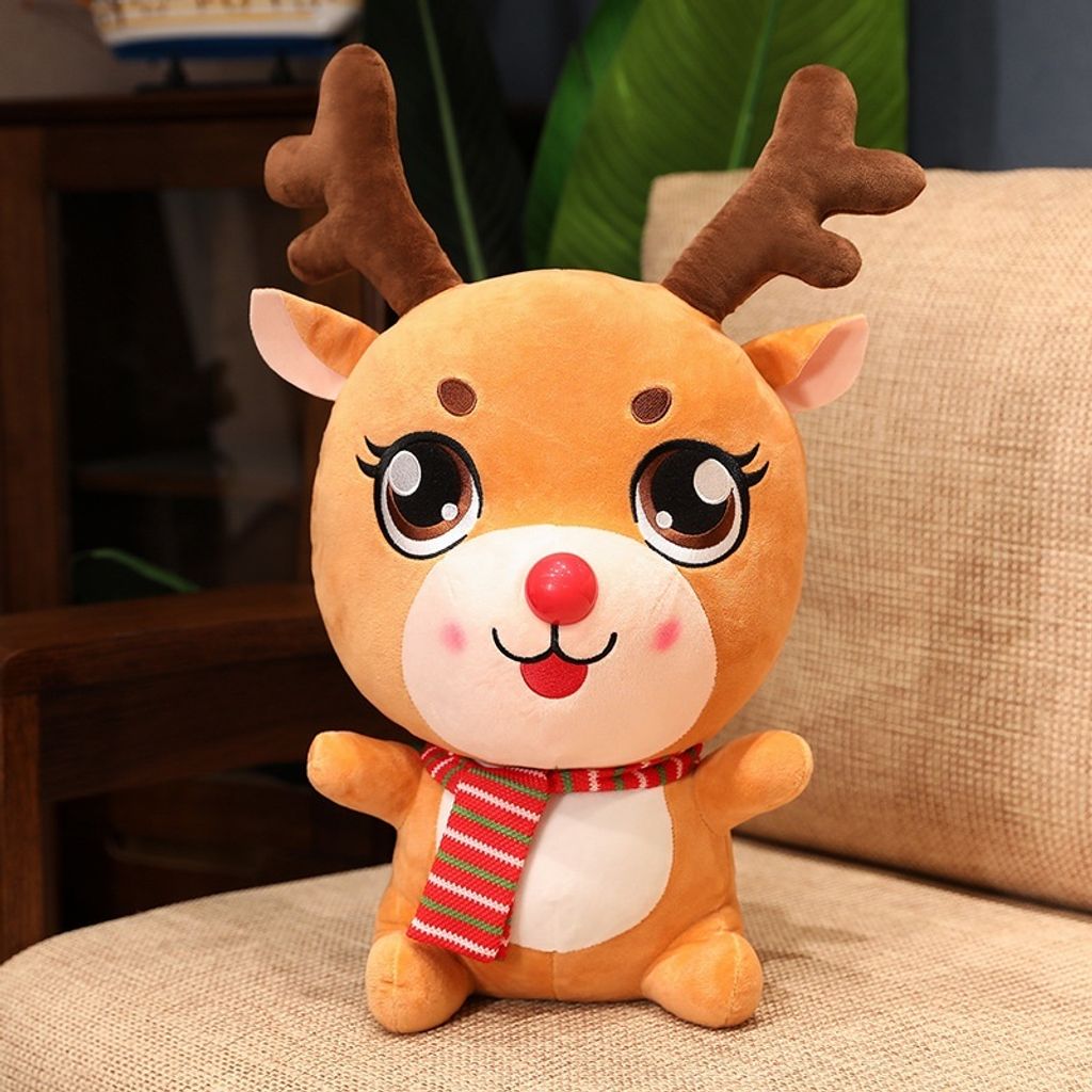 Santa Claus Elk Christmas Tree Plush Toy Mk Meow