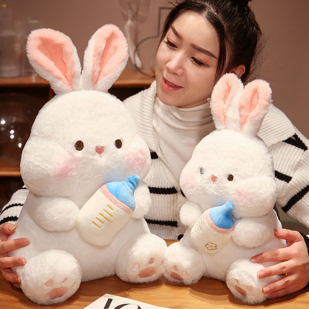 Milk Bottle Rabbit Plush Toy Mk Meow