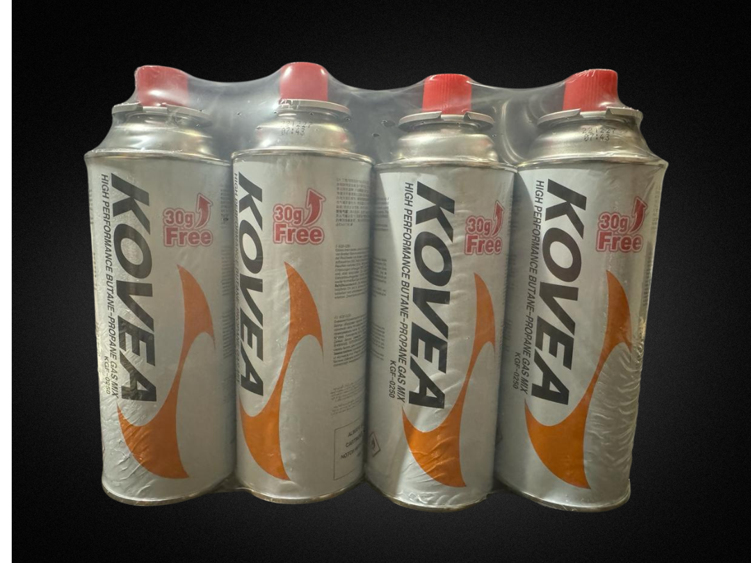 Kovea Hi Performance Butane Gas Mix 250g Bundled (4pc) – Camporium 露营谷