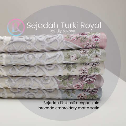 Sejadah Royal LR, Sejadah Embroidery Satin, Sejadah Hantaran, Prayer ...