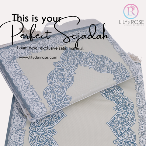Sejadah Gebu Foam LR, Material Embroidery Satin, Sejadah Hantaran ...