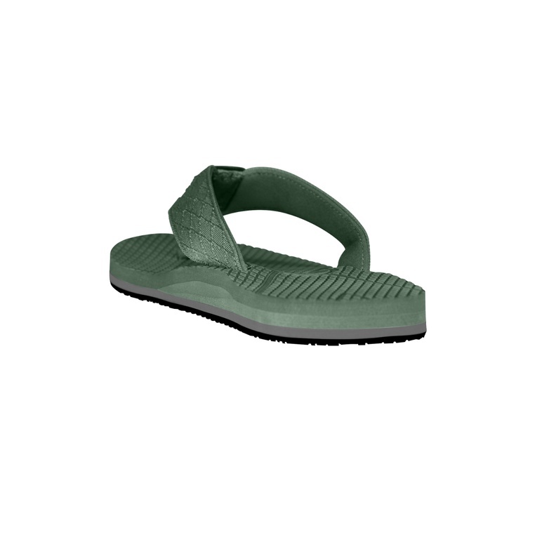 Fipper Slipper Refitt Non-Rubber for Men in Green (Spanish) / Grey ...