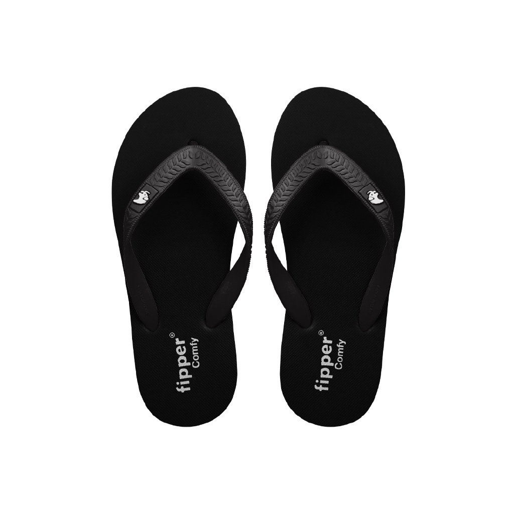 Fipper Slipper Comfy Rubber for Men in Black – Fipper Official Store