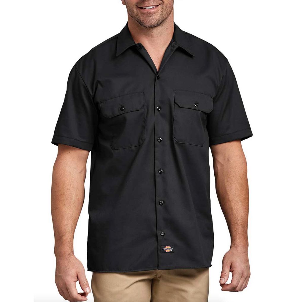 Dickies Work Shirt Black Slowmoskateshop