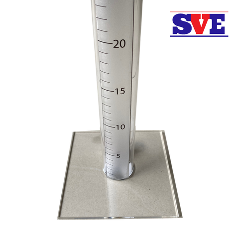 Turbidity tube with built in Secchi Disk transparency cylinder with ...