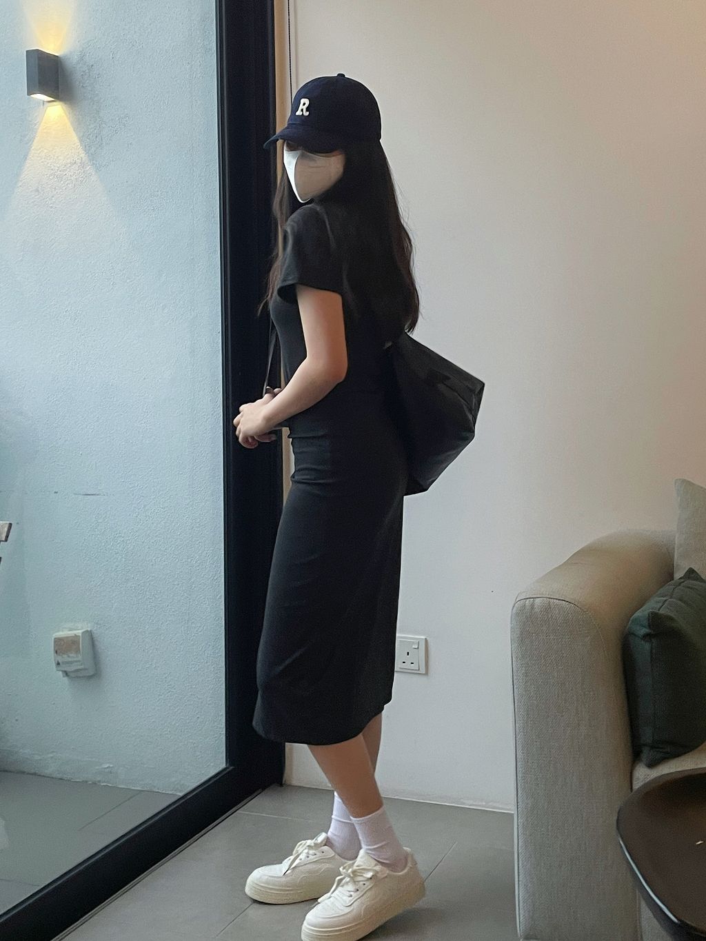 MUAH Open Side Dress 高开叉韩系连衣长裙 – Fee De’s Closet