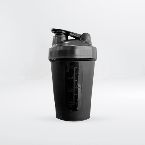 Flat Black Shaker Bottle | 400ml – Jean & Jon