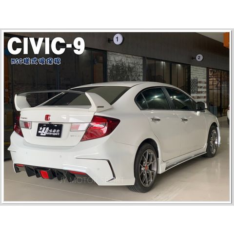 小傑車燈精品--全新 HONDA 喜美 CIVIC9代 CIVIC-9 K14 MSC樣式 後保桿 素材 含LED燈 – 傑暘國際