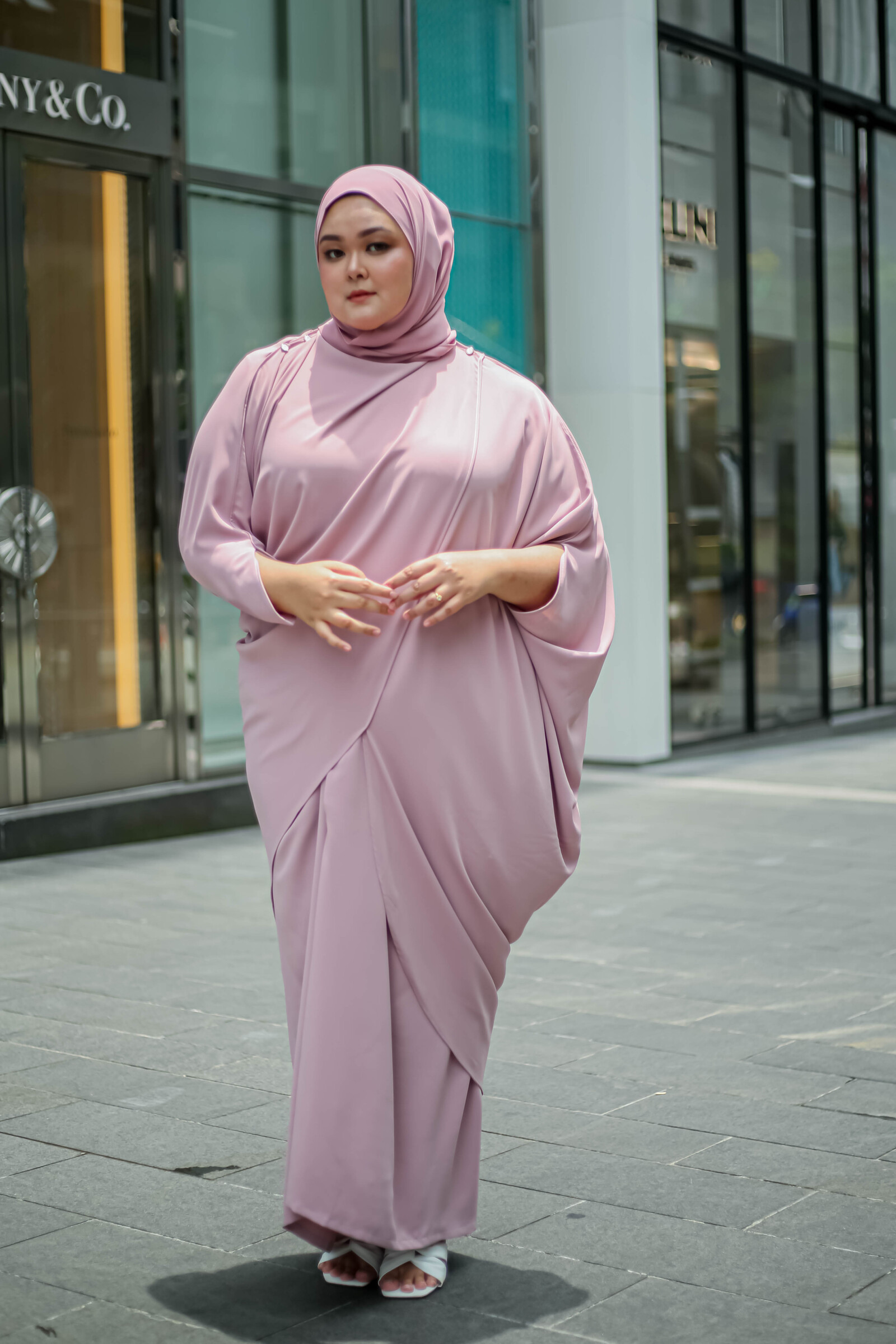 Natalia Royal Kaftan - Soft Pink – KARABUM
