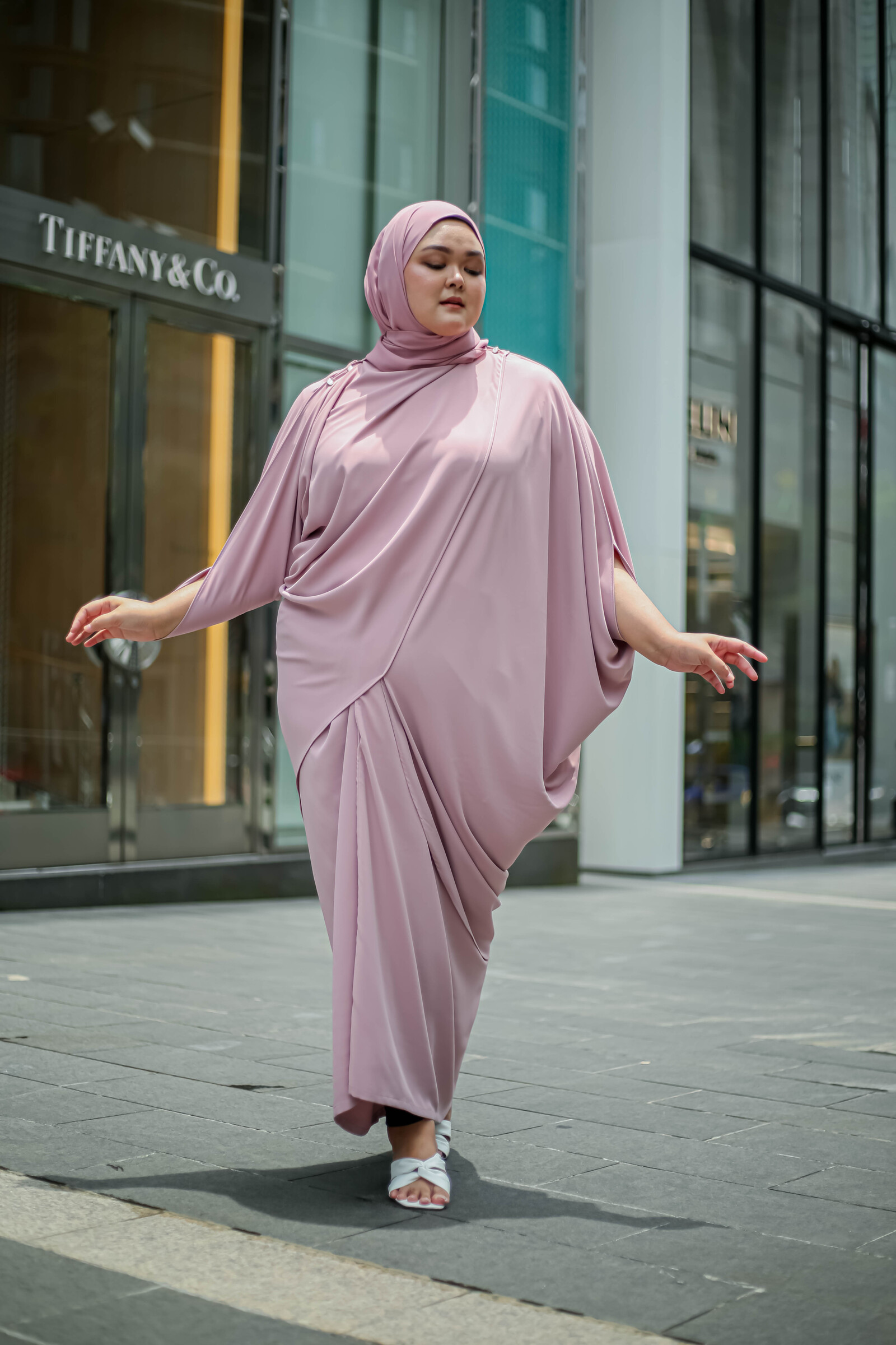 Natalia Royal Kaftan - Soft Pink – KARABUM