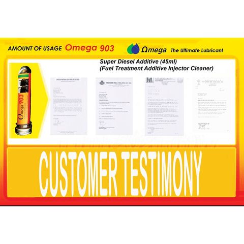 OMEGA 903 Super Diesel Additive (45ml) – STM LUBRICANTS GLOBAL