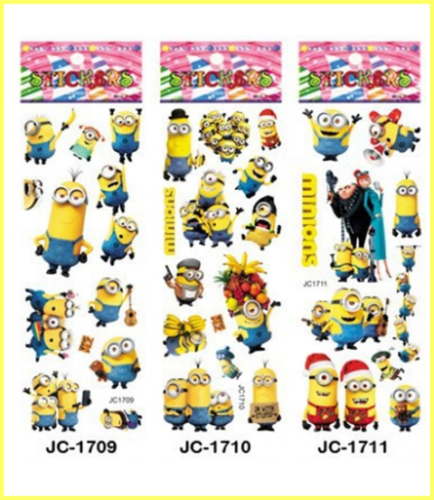 Puffy Sticker | Cartoon Stickers | Minion Stickers - 10 pieces – Xuen ...