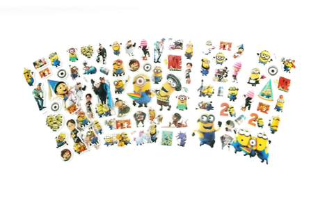 Puffy Sticker | Cartoon Stickers | Minion Stickers - 10 pieces – Xuen ...