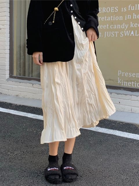 TB651 High Waist Crease Skirt – The Goodly