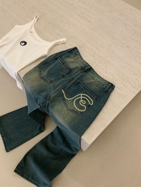 1962 Korean Style Vintage Flares Jeans – The Goodly