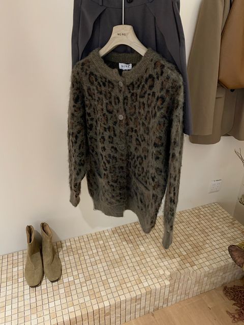 2038 Leopard Style Furry Cardigan – The Goodly