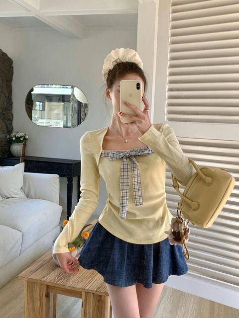 2265 Miu Style Blue Short Skirt – The Goodly