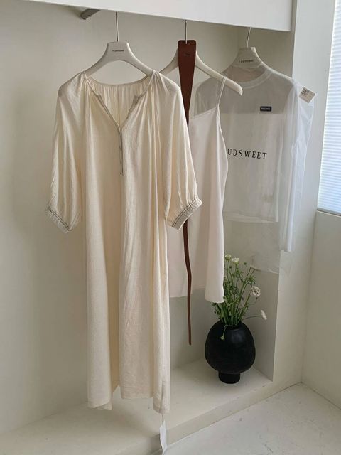 2530 Oversized Maxi Dress & Inner Slip Dress Set – The Goodly