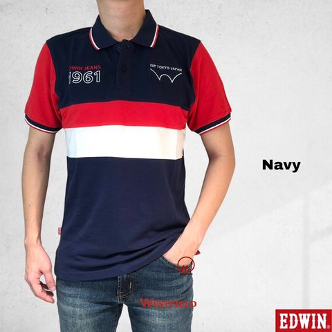 EDWIN SIGNATURE MEN’S EMBROIDERY COLLAR POLO T-SHIRT ( 7482 1821 ...