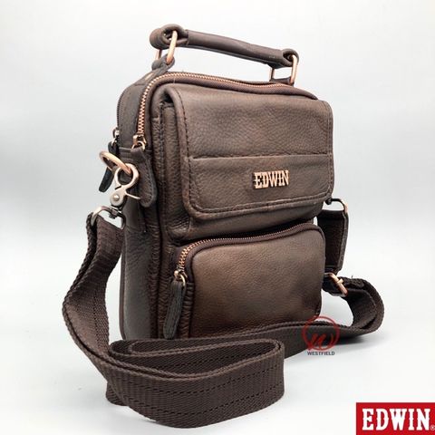 EDWIN PREMIUM LEATHER SLING BAG WITH HANDLE ( EESB 38433 ) | Beg Sandang – Westfield Malaysia