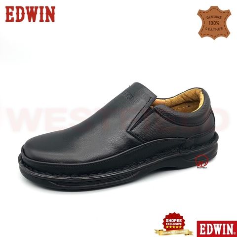 EDWIN Men’s Premium Genuine Leather Comfort Shoe ( E30340 ) [Plus Size ...
