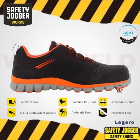 Safety Jogger Men’s Ultralight Weight Nano Carbon Toe ESD Safety Shoe ...