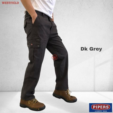 🔥New Arrivals🔥 Pipers Men’s Straight Cut Military Cargo Work Long Pants ...