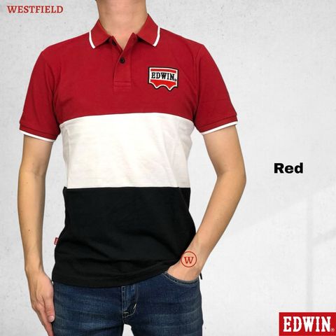 🔥New Arrivals🔥 EDWIN® Men’s Signature Logo Embroidery Polo Collar T ...