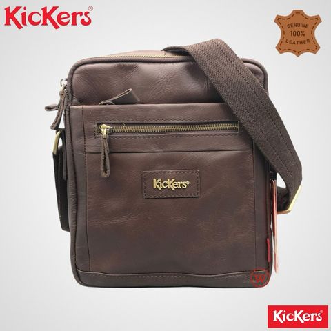Kickers Original Premium Genuine Leather Adjustable Strap Sling Bag ...