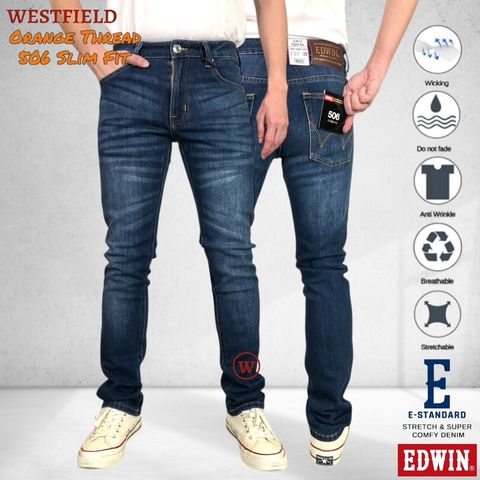 🔥New Orange Thread🔥 EDWIN® E-Standard® Men’s 506 New Vintage ...