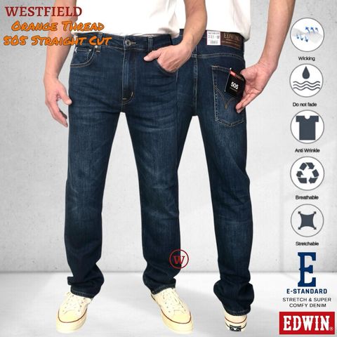 🔥New Orange Thread🔥 EDWIN® E-Standard® Men’s 505 New Vintage ...