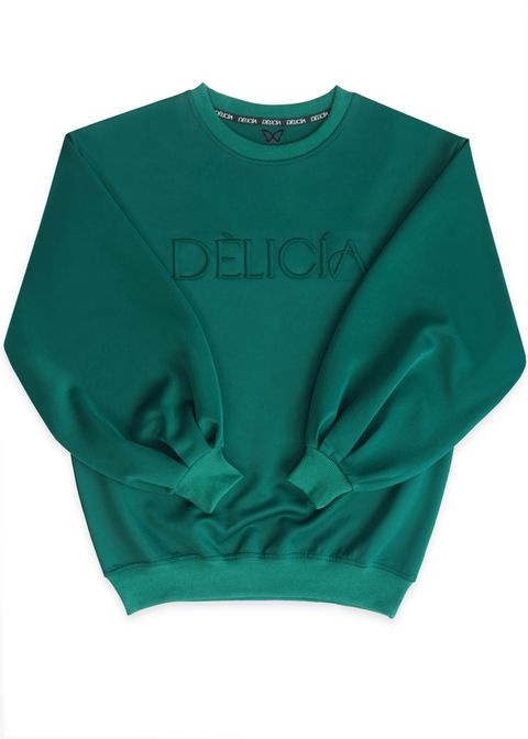 Puffy Oversized Sweatshirt - Emerald Green (Holiday Edition) – DÈLICÍA