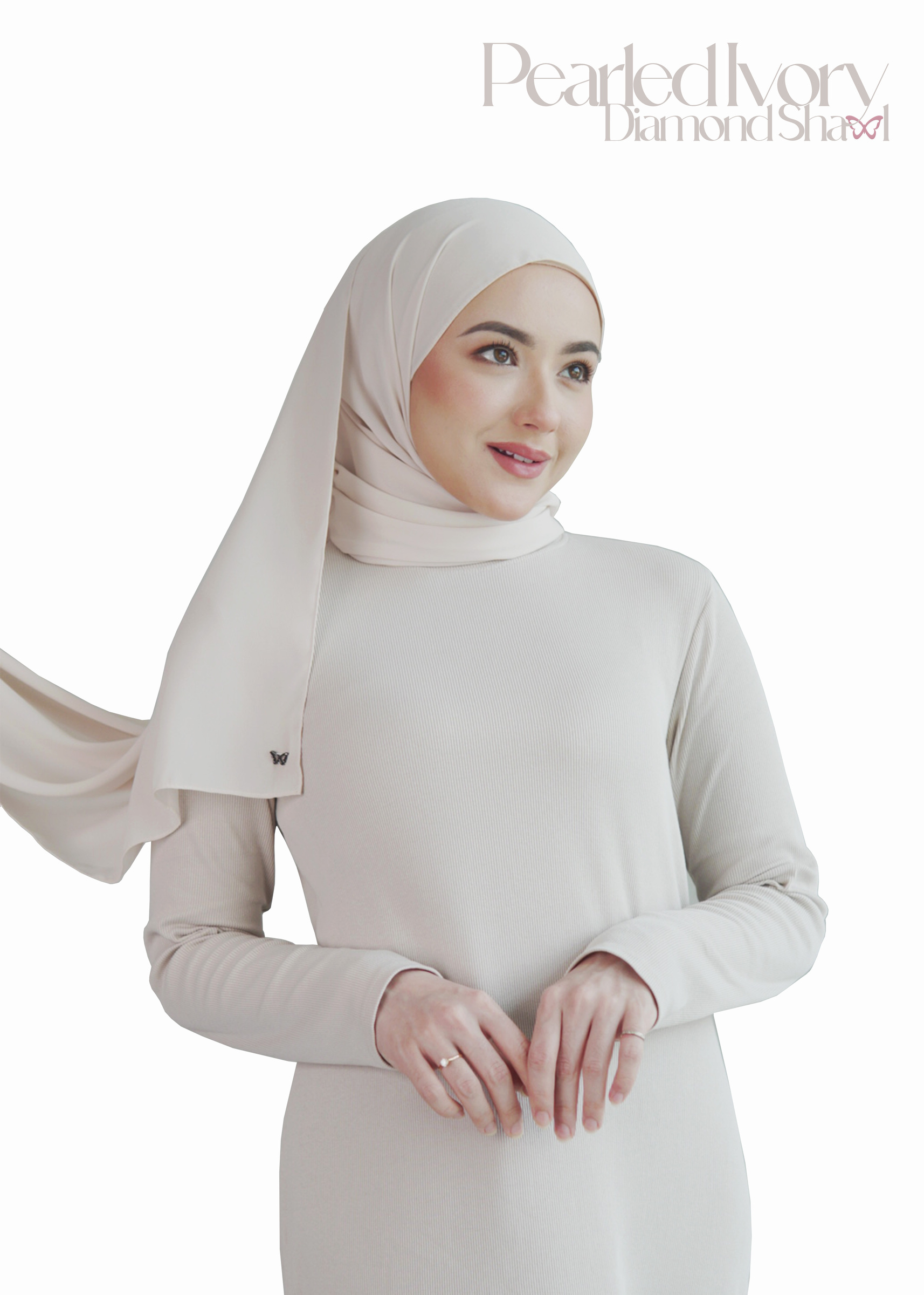 Diamond Essential Shawl - Pearled Ivory – DÈLICÍA