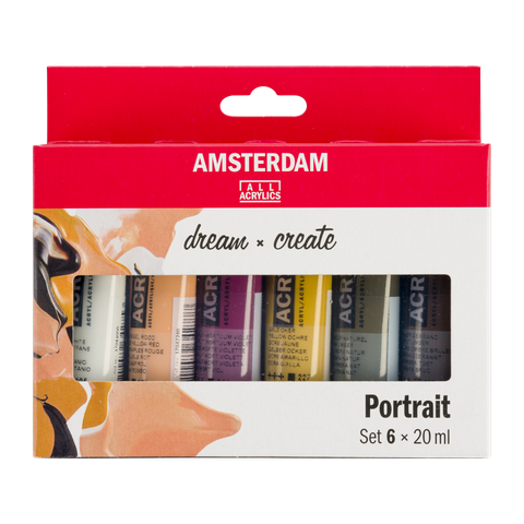 Royal Talens AMSTERDAM 壓克力20ML - 6色套組 – 月光創意文具
