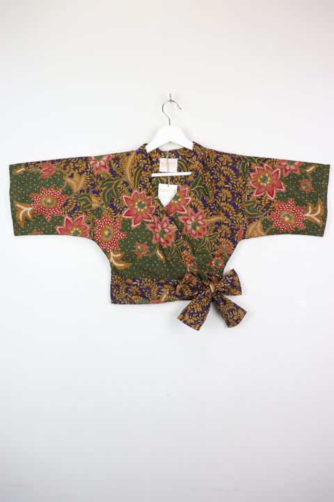 Kimono Wrap Matching Set - Pu'er Tropics (S/M/L) – KANOE - Batik Child ...