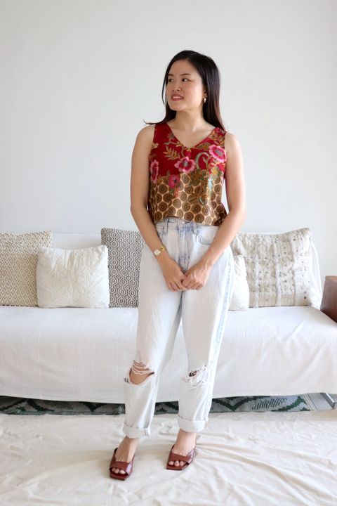 Crossback Batik Top - Strawberry Delight [ M ] – KANOE - Batik Child ...