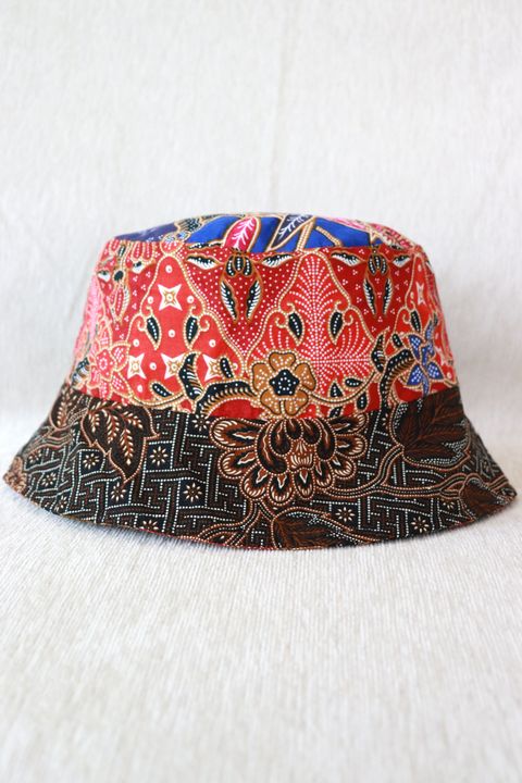 Patchwork Batik Bucket Hat Short Brim - RubyTwist – KANOE - Batik Child ...