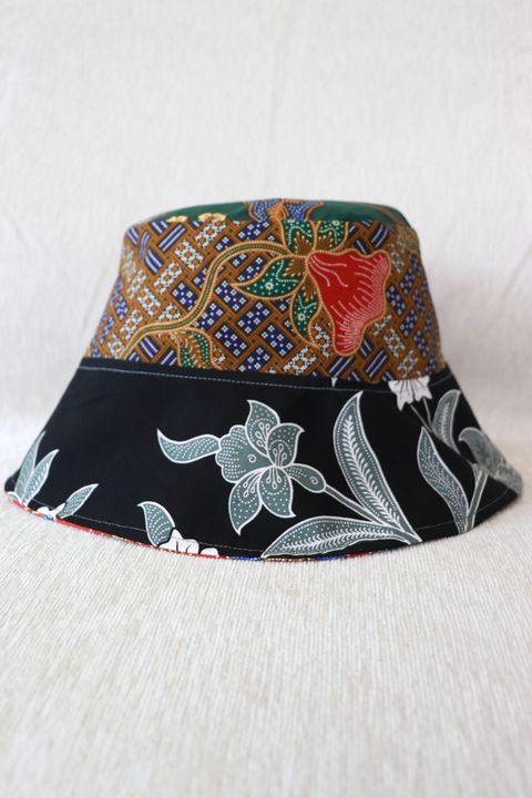 Patchwork Batik Bucket Hat Wide Brim - ZingBliss – KANOE - Batik Child ...