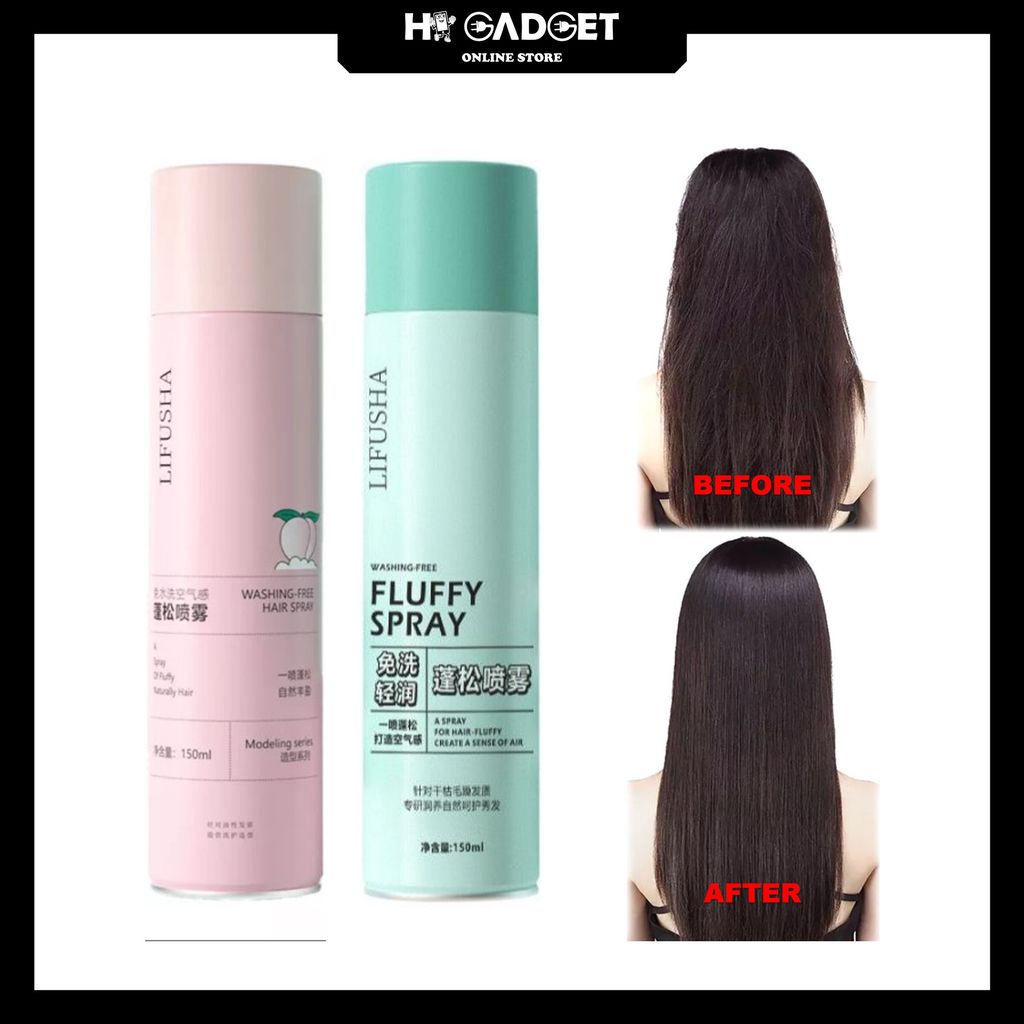 LIFUSHA WASHING-FREE FLUFFY SPRAY 150ML | FOR OIL CONTROL – Hi Gadget ...