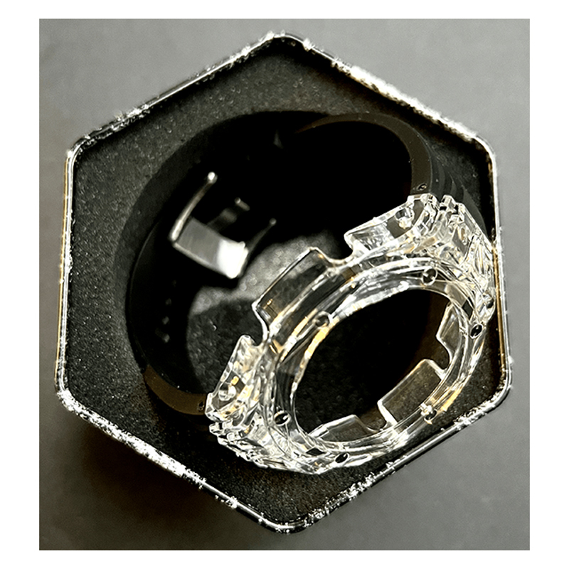Full Transparent Bezel Black Rubber Strap (Hublot) – GWM Store Official