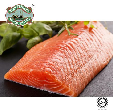Frozen Atlantic Salmon Fillet Boneless Skin-on 1.1kg - 1.3 kg ...
