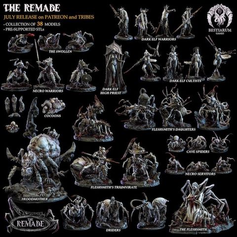 Tazo工坊[BM] Fleshsmith's Triumvirate pose3塑靈師三重奏3D列印模型TR – TAZOWORKSHOP ...