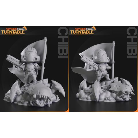 Tazo工坊代印[NOM] Q版絕地戰兵Chibi Helldiver 3D列印模型 – TAZOWORKSHOP - 3D Minature